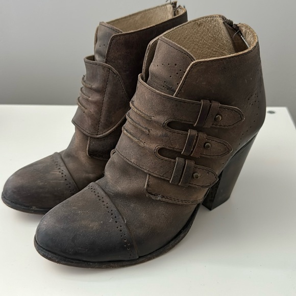 Freebird by Steven | Shoes | Anthropologie Freebird Leather Booties In ...